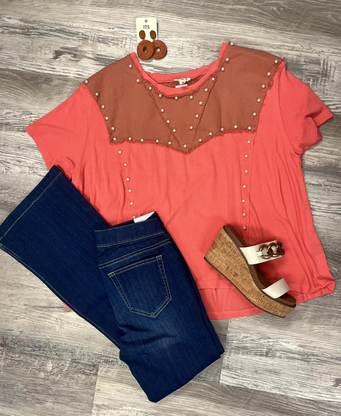 Watermelon Pearl Top – Tootsie's Boutique